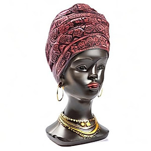 African Statue and Sculptures for Home Decorations, for Home Decor,African Figurines, for Living Room Women Statue Shelf Decor Accent
