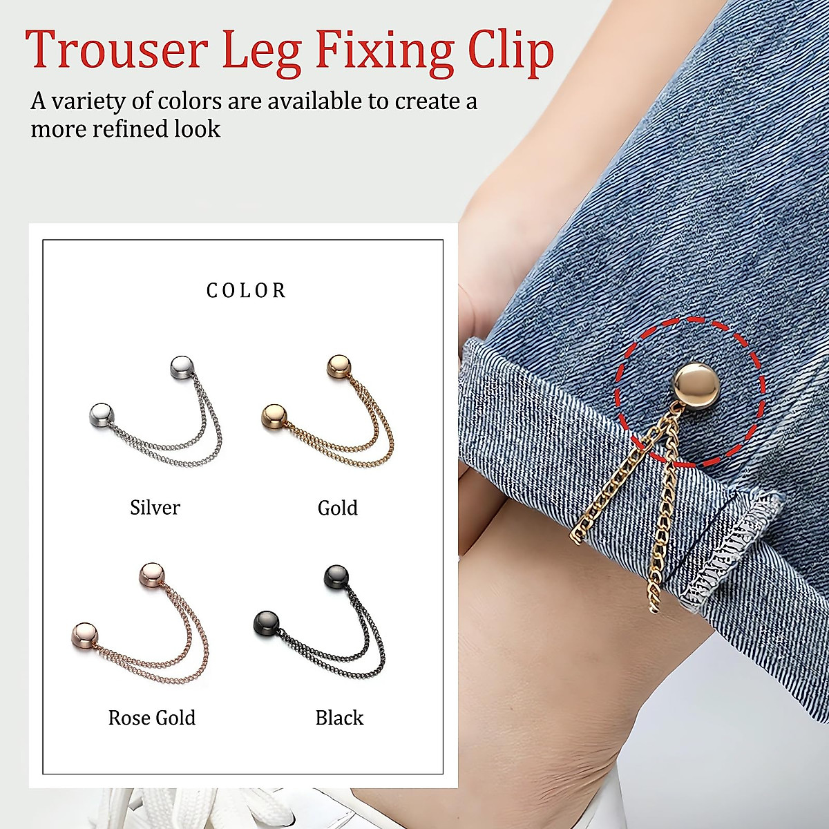 Multi-Function Magnetic Clothing Clips, Magnetic Shirt Clips for Women Clothing, T-Shirt Shortening Magnetic Closure for Cinch T-Shirt Hems, Collar, Pants Hems (8 Pack)