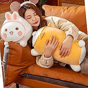 RoseAuroma 13.5" Shiba Inu Dog Plush Corgi Plush Doll Stuffed Animal Toy Kawaii Dog Soft Pillow