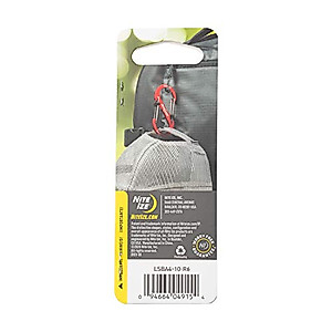 Nite Ize LSBA4-10-R6 S-Biner SlideLock Dual Locking Carabiner, Size #4, Red