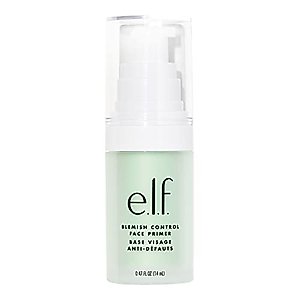 e.l.f. Blemish Control Face Primer, Acne Fighting Formula, Preps & Soothes Skin, Sheer Coverage & Matte Finish, Vegan & Cruelty-Free, Small,0.47 Oz