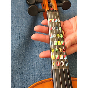 Fretless Finger Guides 4/4 Beginner Violin Finger Guide Helps You Learn to Play Violin Songs and Scales Quickly. No Glue or Adhesive