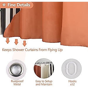 Boho Shower Curtain for Bathroom Mid Century Modern Bohemian Abstract Geometric Fabric Waterproof Bathroom Shower Curtains Set 72x72 Inch