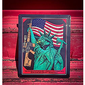 Patriot Patch Co. - Statue of Liberty Sign - Essential Liberty Sign - Benjamin Franklin Quote: "Those who would give up essential liberty, to purchase a little temporary safety, deserve neither liberty nor safety"