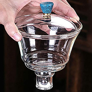 FKJYUF Automatic tea set Automatic tea maker Heat-resistant glass Kung Fu tea set Deer tea set Accompanied by a deer Teapot Coffee Juice cup Cup tea set、tea sets for women、tea sets, BLACK-MSTZ-M-001