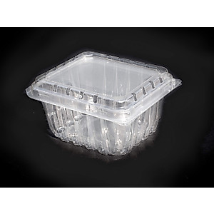 35 PACK - Plastic Berry Basket/Produce Containers - Pint Size for Blueberries, Raspberries, Strawberries