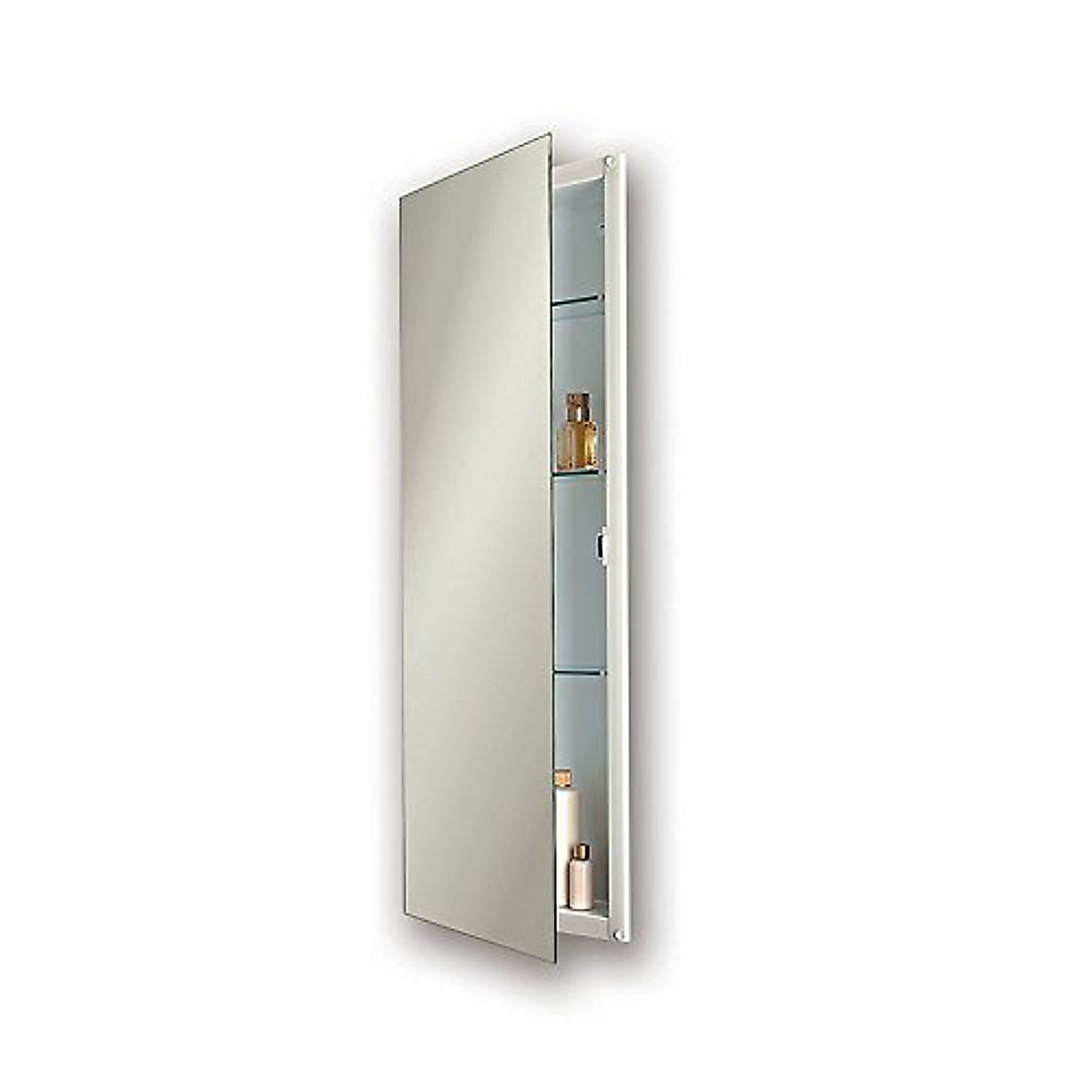 Jensen 663BC Low Profile Narrow Body Medicine Cabinet with Polished Mirror, 15-Inch by 36-Inch