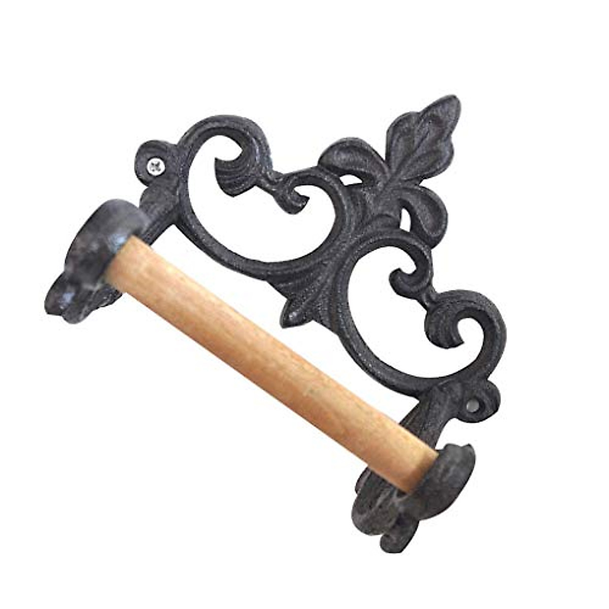 -Shelf Balcony Bathroom Towel Rack,Bathroom Hand Towel Vintage House Towel Toilet Paper Holder Iron Towel Rack,Sweat Towel Holder/2#/13.6 * 15.5 * 8.5Cm