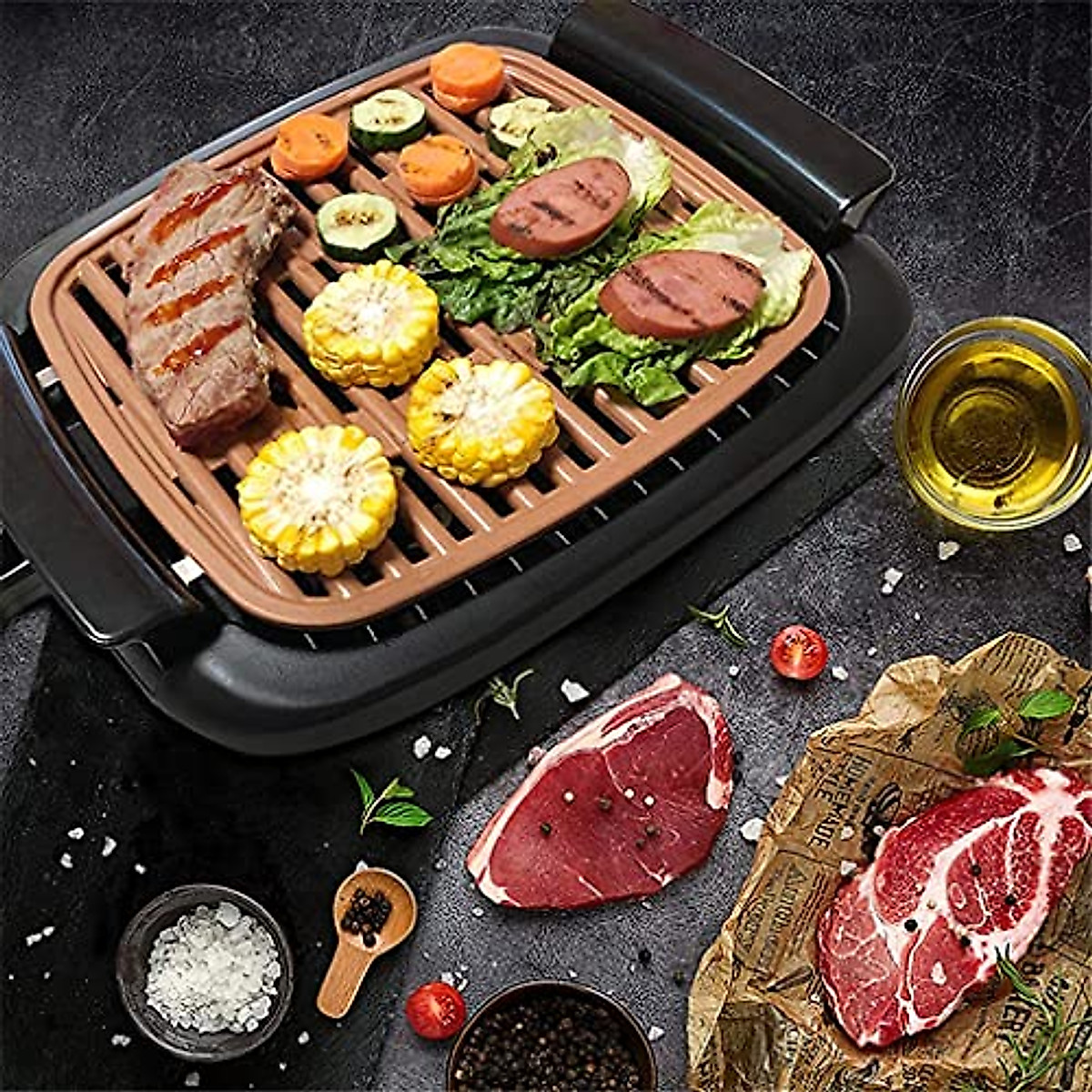 n/a Home Electric Barbecue Indoor Barbecue Non-Stick Less Smoke Home Electric Barbecue Kitchen Tools