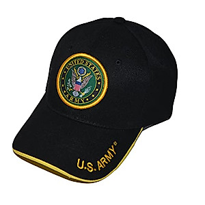 US Army Hat Official Licensed Military Cap, Embroidered Military Baseball Cap for Men and Women