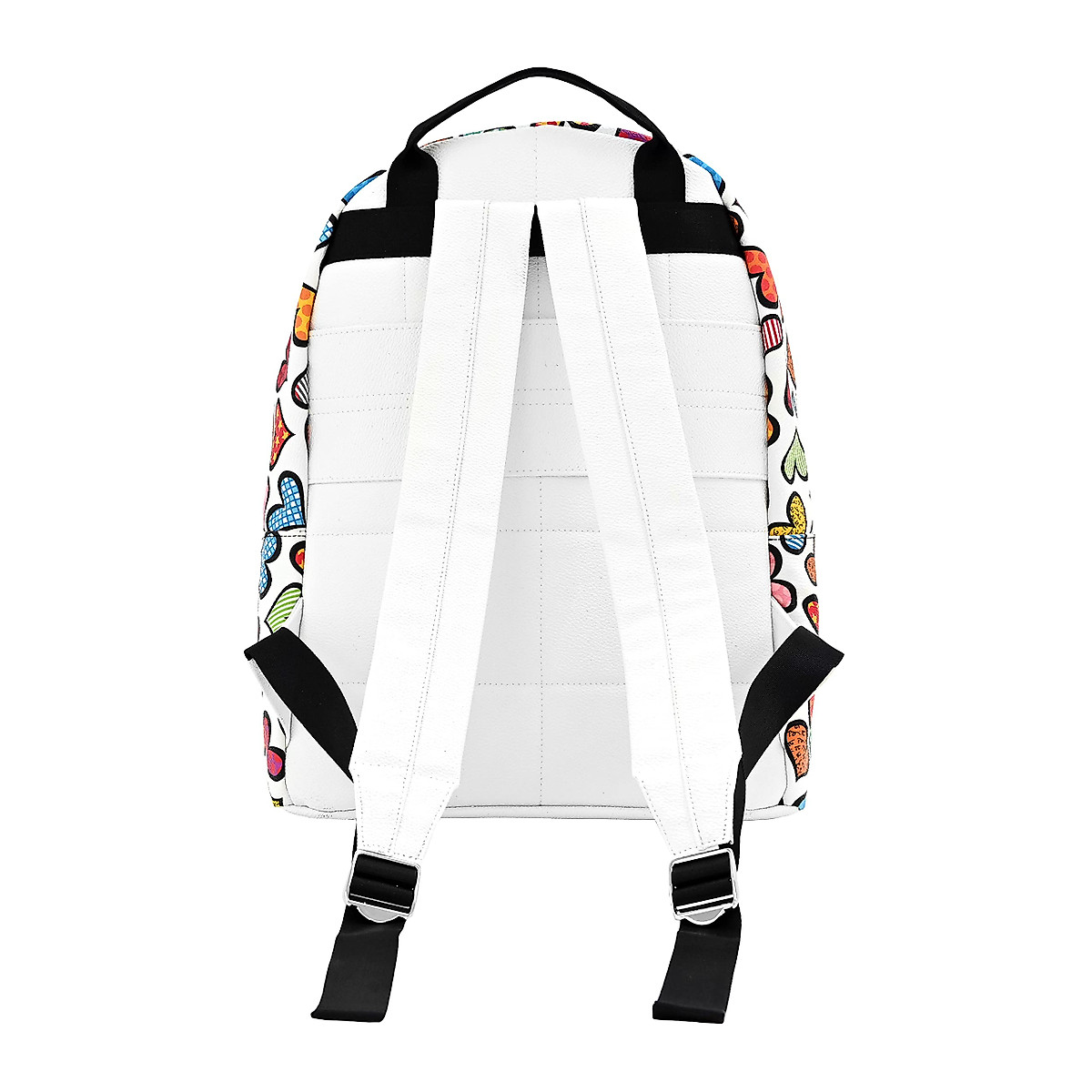 BRITTO Romero Vegan Leather Large Backpack, Hearts