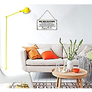 No Soliciting We Love Jesus Happy Trails Sign, Printed Wood Plaque Sign, Hanging Wood Sign Home Decor, Family Signs for Home Decor Gift, No Soliciting Sign, Christian Family Decor Saying Sign 12" x 6"