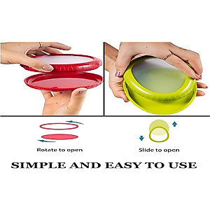 Wusdayer 4 Pcs Silicone Fruit Storage Box,Fruit Storage Containers for Fridge,Anti-Oxidation Storage Box,Silicone Fruit and Vegetable Storage Containers Set for Fridge Keep Fresh