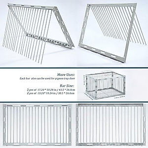 Pigeon Trap with Escape-Proof Design, Pigeon Cage with One-Way Entry, Ideal Pigeon Coop, Chicken and Bird Trap Cage, Portable & Easy Assembly, Unharmful Made of High-Strength Iron and Anti-Rust Paint