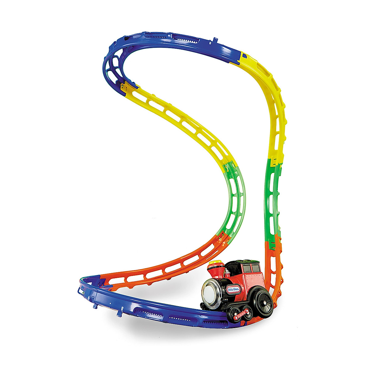 Little Tikes Tumble Train, Toy Train Set with Lights and Sound, Adjustable Train Tracks That Get Kids Moving- Gifts for Kids, Toys for Toddlers and Boys Girls Ages 3 4 5+ Year Old,Multi-Color