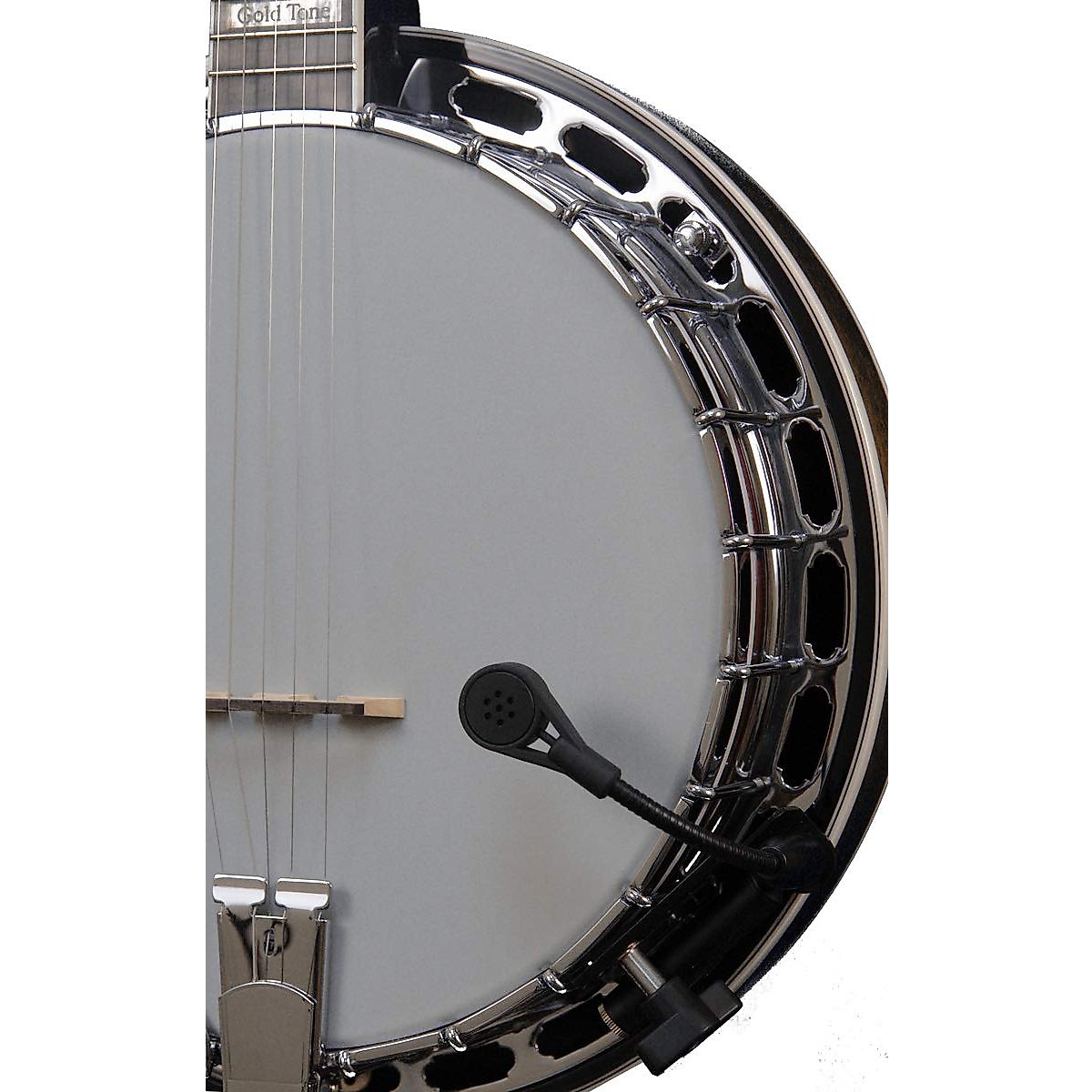 Gold Tone ABS-D Banjo-Resonator Guitar Mic (Dynamic) - Gooseneck Microphone with Adjustable Bracket - Includes Pre-amp