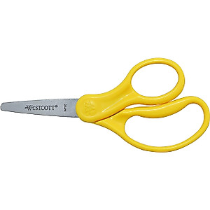 Westcott Right- & Left-Handed Scissors For Kids, 5’’ Pointed Safety Scissors, Assorted, 12 Pack (13141)