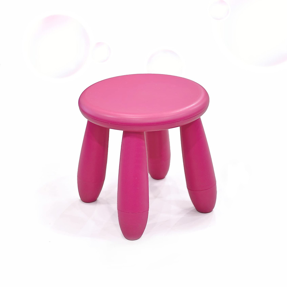 Soerreo Children's Footstools, Kindergarten Learning Stools, Plastic Light Footstools are Durable and Movable (Red Wine)