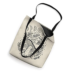 Dark Academia Goblincore Cottagecore Aesthetic Witchy Moon Tote Bag