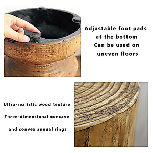 Outdoor side table,Wooden stool,Garden outdoor stool,Wabi-sabi style stool, outdoor courtyard, open-air garden, anti-corrosion imitation wood wedding layout, chair, balcony, sturdy and short pier