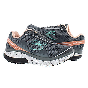 Gravity Defyer G-defy Women’s Pain Relief | Arch Support | Plantar Fasciitis | Foot & Knee Pain | Wide Shoes | Orthopedic | Heel Pain | Free Orthotic Included Gray, Pink