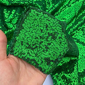 Sequin Fabric by The Yard Flip Sequin Fabric for Dress Glitter Green Sequin Fabric for Sewing Mesh Sequins Material by The Yard for DIY The Wedding Dress