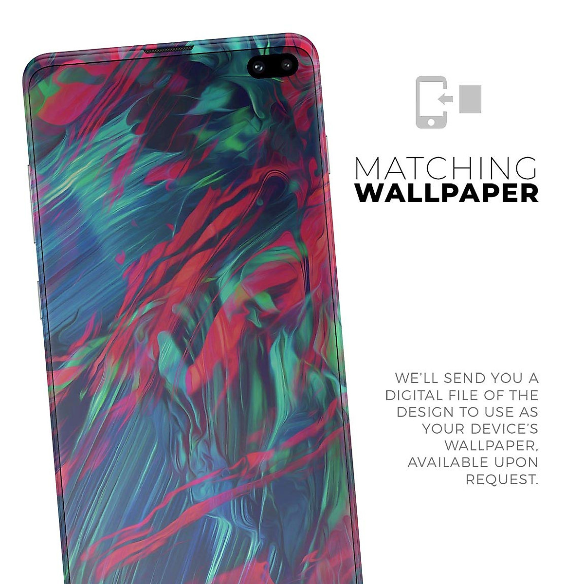 DesignSkinz Liquid Abstract Paint Remix V4 Protective Vinyl Decal Wrap Skin Cover Compatible with The Samsung Galaxy S20 (Screen Trim & Back Glass Skin)