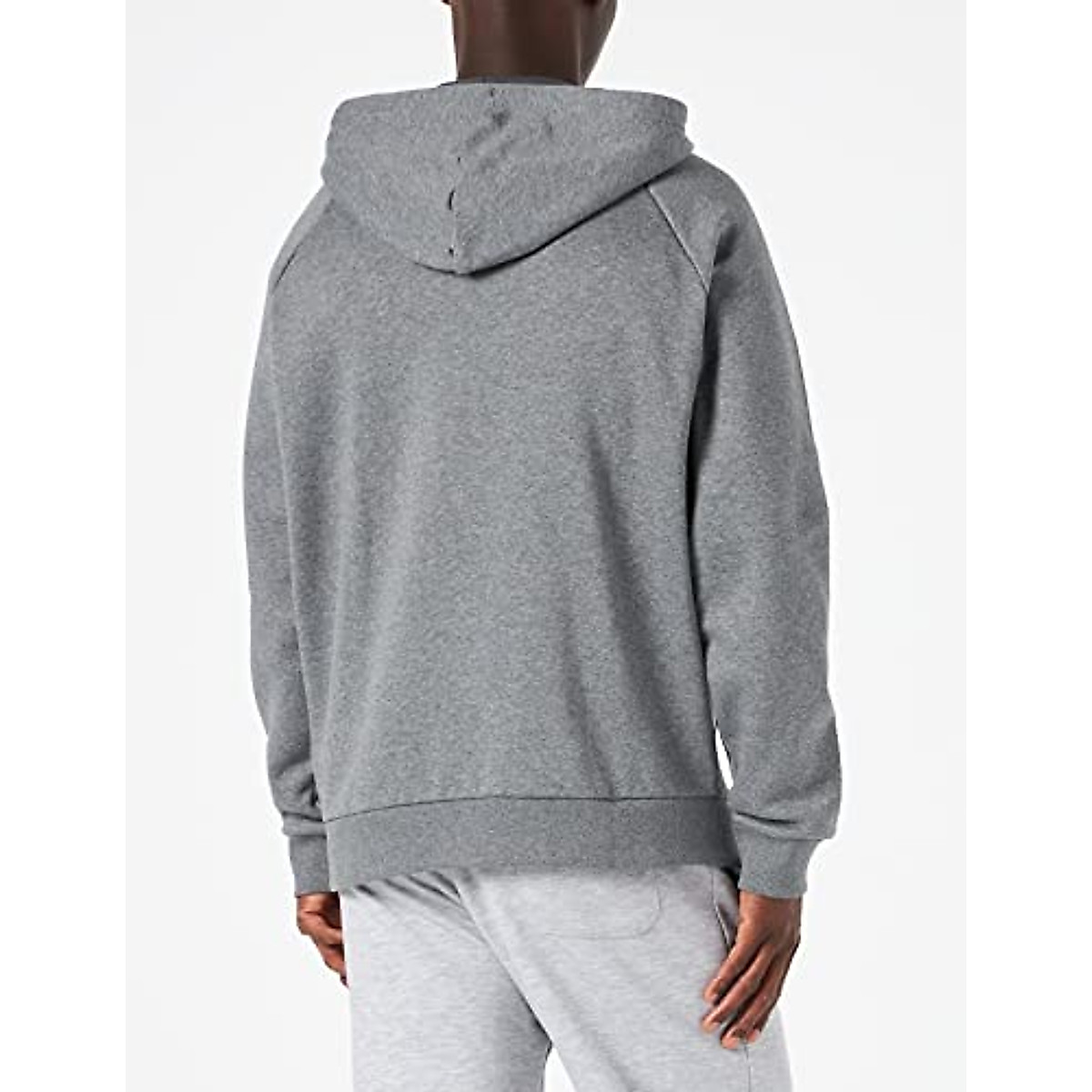 Under Armour Men's UA Rival Fleece Full Zip Hoodie , Pitch Gray Light Heather (012)/Onyx White , XX-Large
