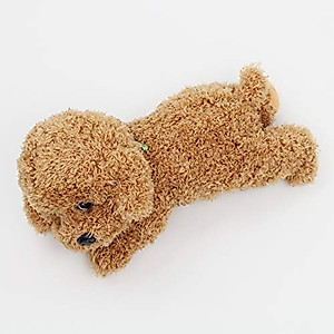 oits cute Simulation Poodle Dog Stuffed Animal Soft Plush Puppy Toys (Brown 11")