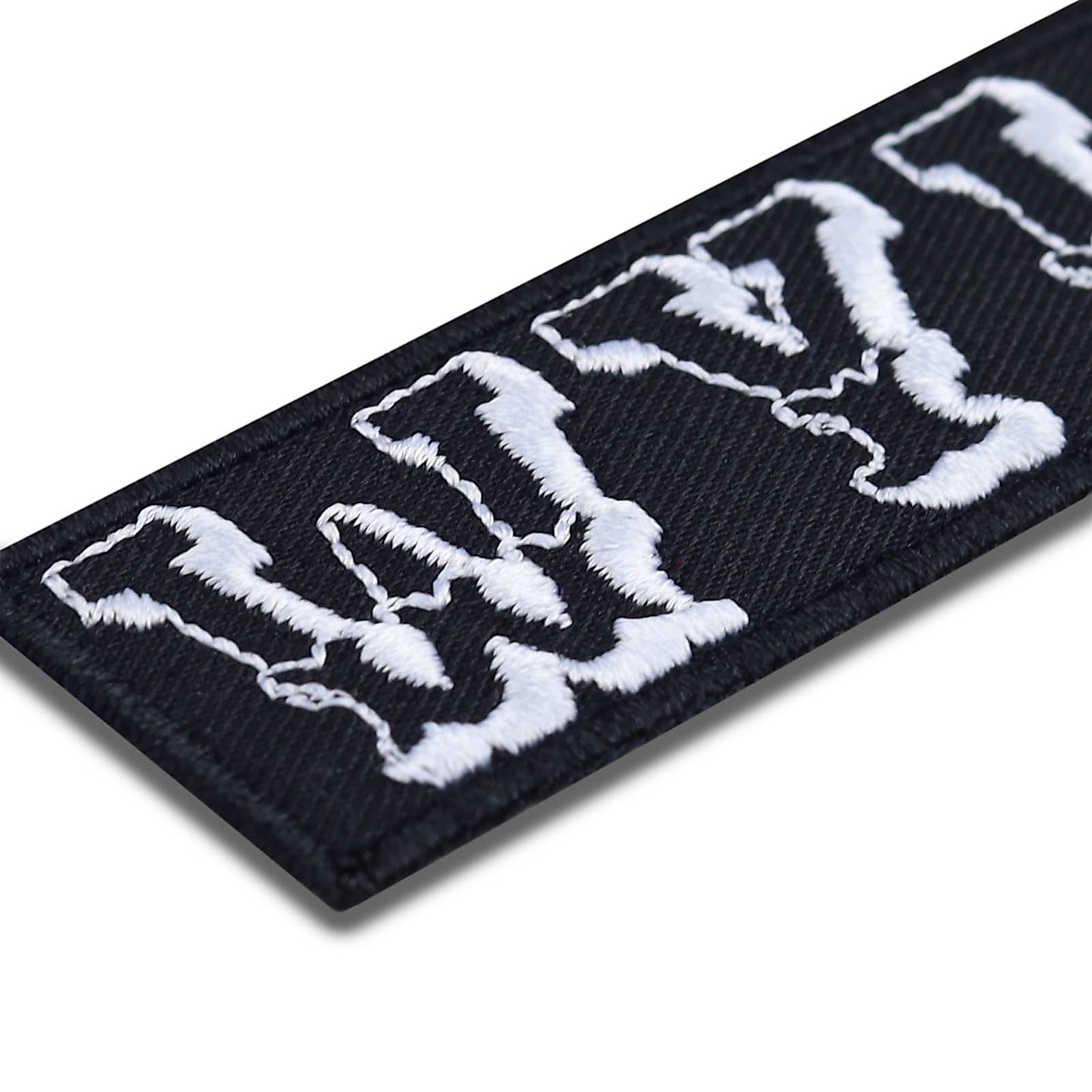 WYLD – Iron on Patches for Motorcycle Riders, Bikers, Rockers, Smokers | Sew on or Iron on Edible CBD Gummies Applique Patches for Jeans, Jackets, Sleeves, Motorcycle Case 3.54X0.98 in