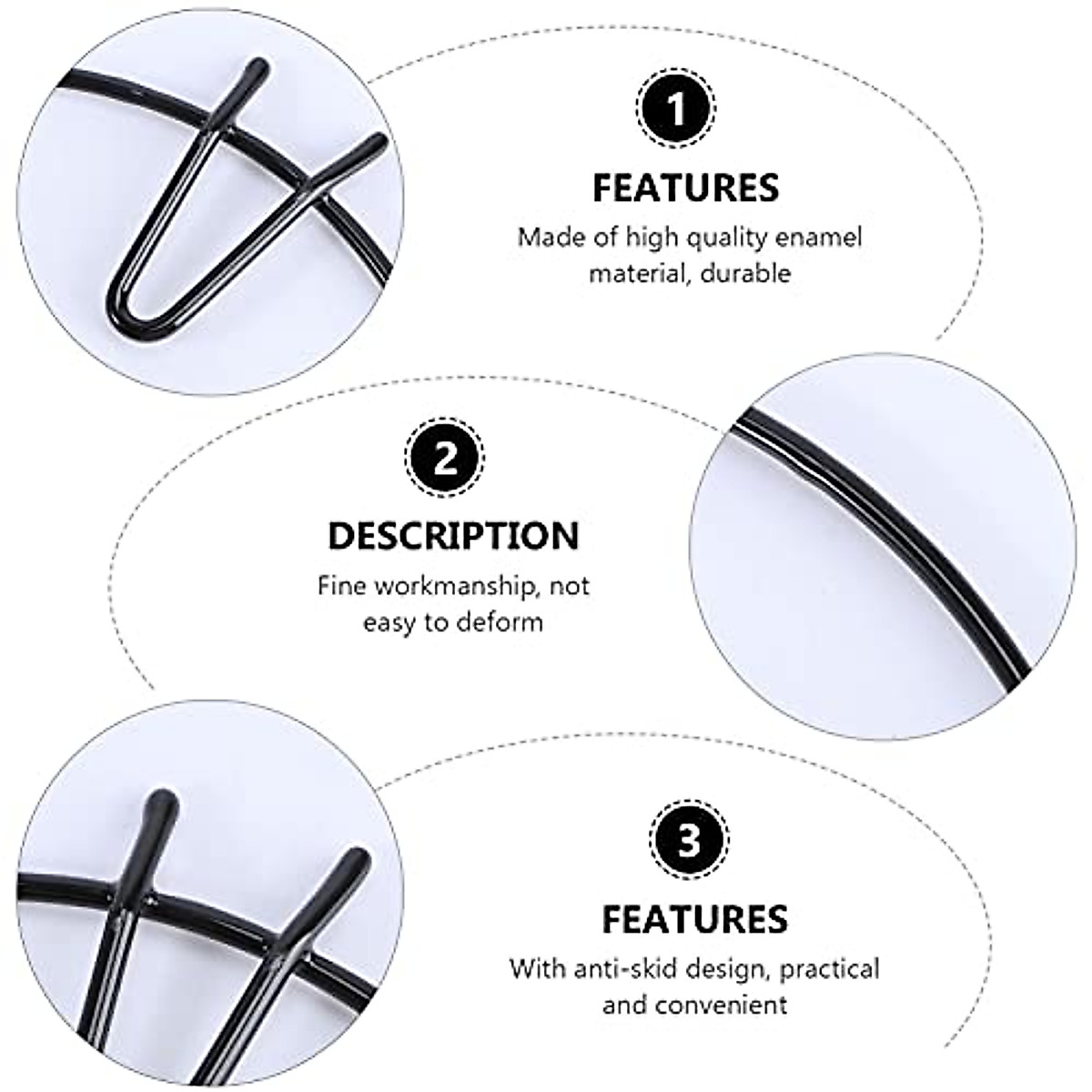 SOLUSTRE 6 Pcs Milk pan stand gas stove pan support gas ring trivet pot stovetop grate rack stove top hob replacement grill grates Kitchen Accessories bracket ring Gas stoves enamel