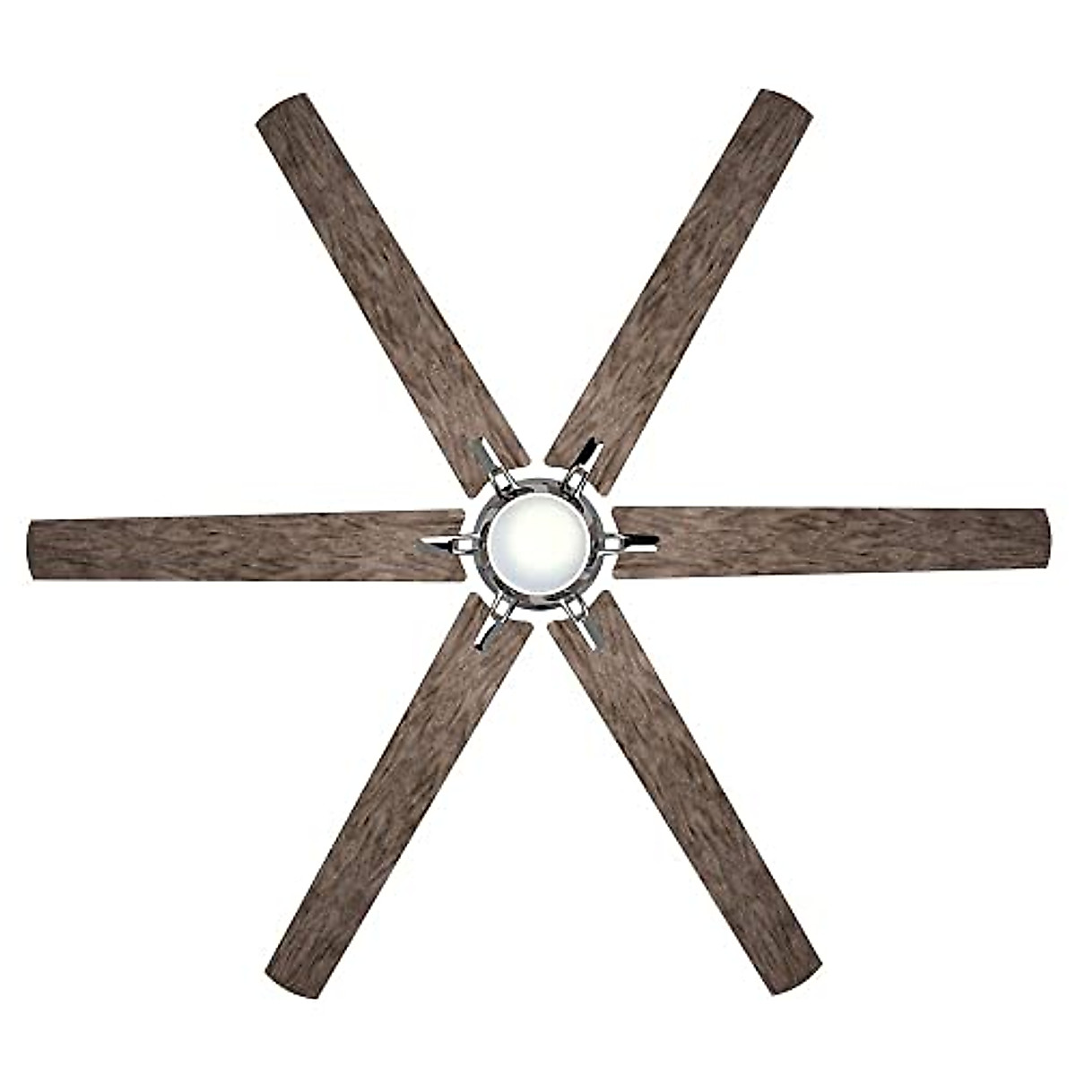 Home Decorators Collection Kensgrove 64 in. Integrated LED Brushed Nickel Ceiling Fan with Light and Remote Control YG493D-BN