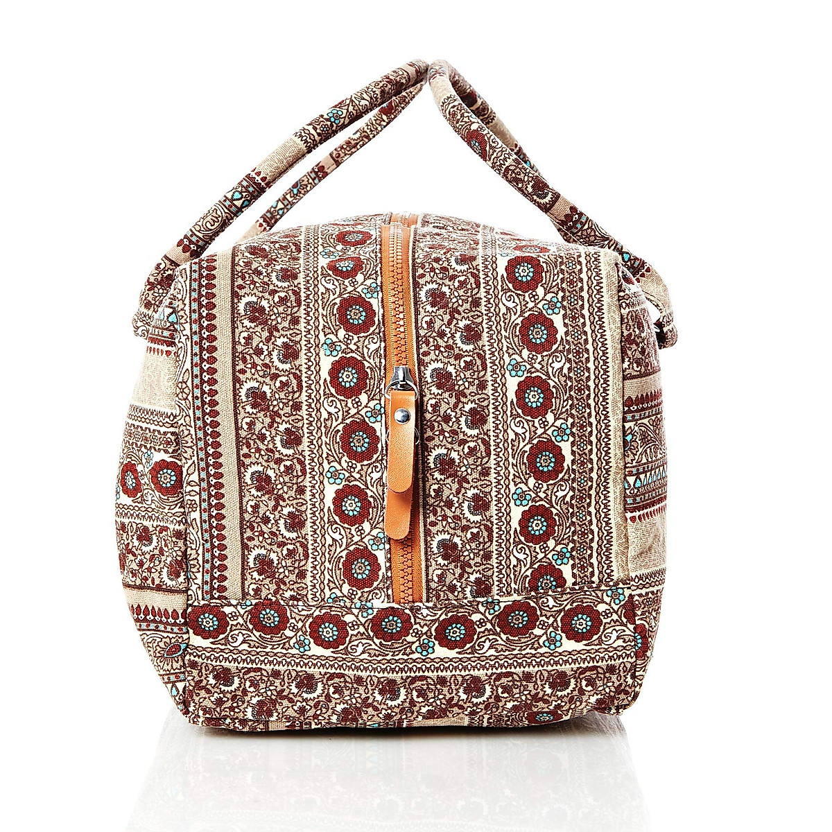 #DoYourYoga Full-Zip Extra Large Yoga Mat Tote Bag with Multi-Functional Storage Pockets for Sports Gym Pilates »Ghanpati« BrownStyle