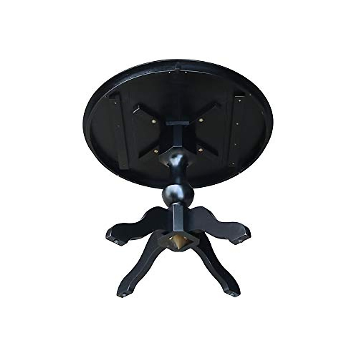 International Concepts 36" Round Top Pedestal Table-28.9" H, Black