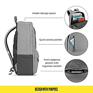 Solo Re:Cover 15.6 Inch Laptop Backpack, Grey