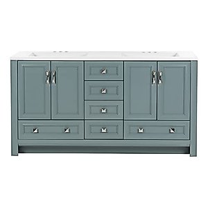 Spring Mill Cabinets Nimay Bathroom Vanity with Sink, Sage
