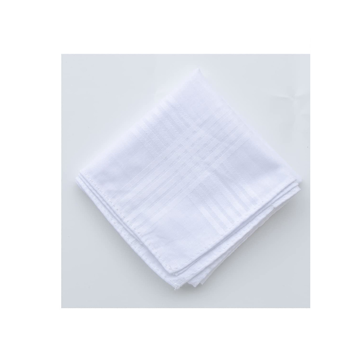 Mens White Cotton 100% Cotton handkerchiefs Pack 3PCS