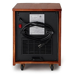 LifeSmart LifePro Electric Space Heater, 1500W Portable Infrared Quartz Heater with Remote, Brown