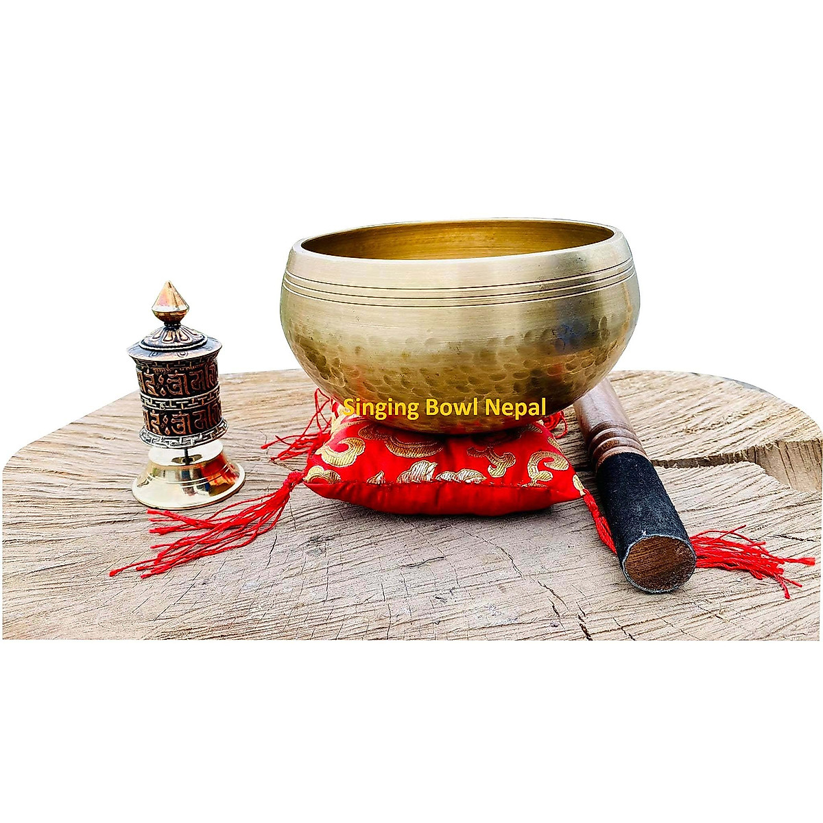 Singing Bowl Nepal-6" Tibetan Buddhist Hand Beaten Throat Chakra G Note Singing Bowl From Nepal, Release Your Inner Peace