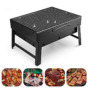 Krupasadhya Folding Portable Barbeque Grill Toaster Charcoal BBQ Grill Oven for Indoor and Outdoor