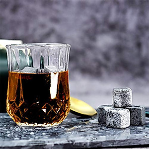 Gifts for Men Chilling Stones,12 Granite Stones Whiskey Gifts for Boyfriend Dad Bar Party Fathers Day Christmas Birthday Festival Anniversary or Retirement