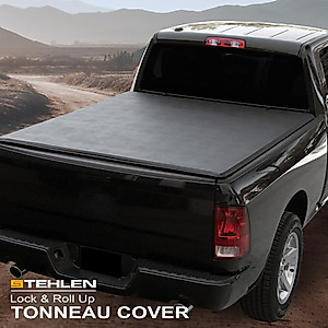 Stehlen 714937188792 Compatible with 2004-2014 Ford F150 / 2006-2008 Lincoln Mark LT 5.5 Feet (66") Short Bed Lock and Roll Up Tonneau Cover - Black