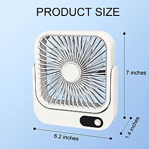 STRUGGANT Portable Fan for Cruise Ship Cabin,Cruise Ship Approved Fan,Cruise Fan with Magnetic Base for Stateroom Ceilings and Walls,USB Rechargeable Fan,Cruise Travel Essentials (1, White)
