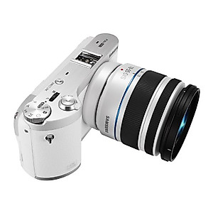 Samsung NX300M 20.3MP CMOS Smart WiFi & NFC Mirrorless Digital Camera with 18-55mm Lens and 3.3" AMOLED Touch Screen (White)