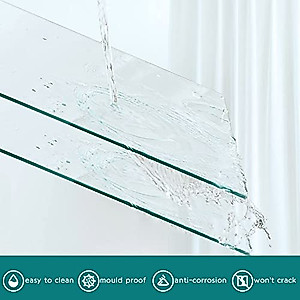 Tempered Glass Cutting Board - Glass Cutting Boards for Kitchen,clear cutting board for countertop (Frosted, 15.7" x 11.8")