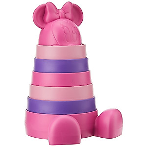 Green Toys Disney Baby Exclusive - Minnie Mouse Stacker, 7 Pieces