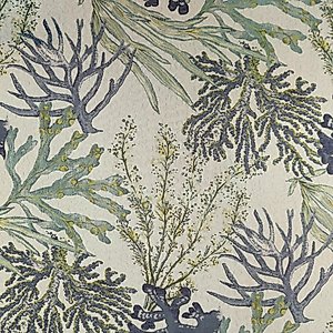 eLuxurySupply Fabric by The Yard - Upholstery Fabric, Rayon Cotton Blend for Furniture and DIY Projects - Sewing Material/Fabrics- Coral Reef Oceanside Pattern