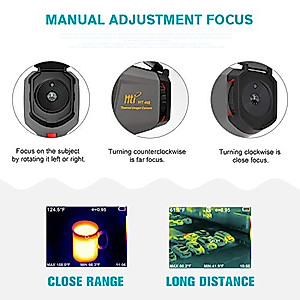 Hti-Xintai 384 X 288 Resolution Thermal Camera Imager with 3.5” TFT Display Screen, Infrared Imaging Camera with WiFi, Built-in 8GB Digital Storage and Adjustable Focus Thermal Camera with 25HZ
