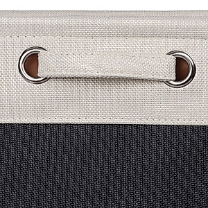 Kntiwiwo Foldable Storage Bin Collapsible Basket Cube Storage Organizer Bins with Dual Carry Handles for Home Closet Nursery Drawers Organizer (13" x 13" x 13", Black)