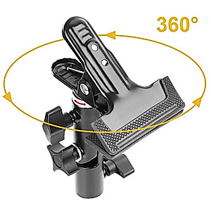 Anwenk Reflector Stand Holder Light Stand Bracket Mount Umbrella Bracket Photography Studio Heavy Duty Metal Clamp Holder for Reflector 2Pack